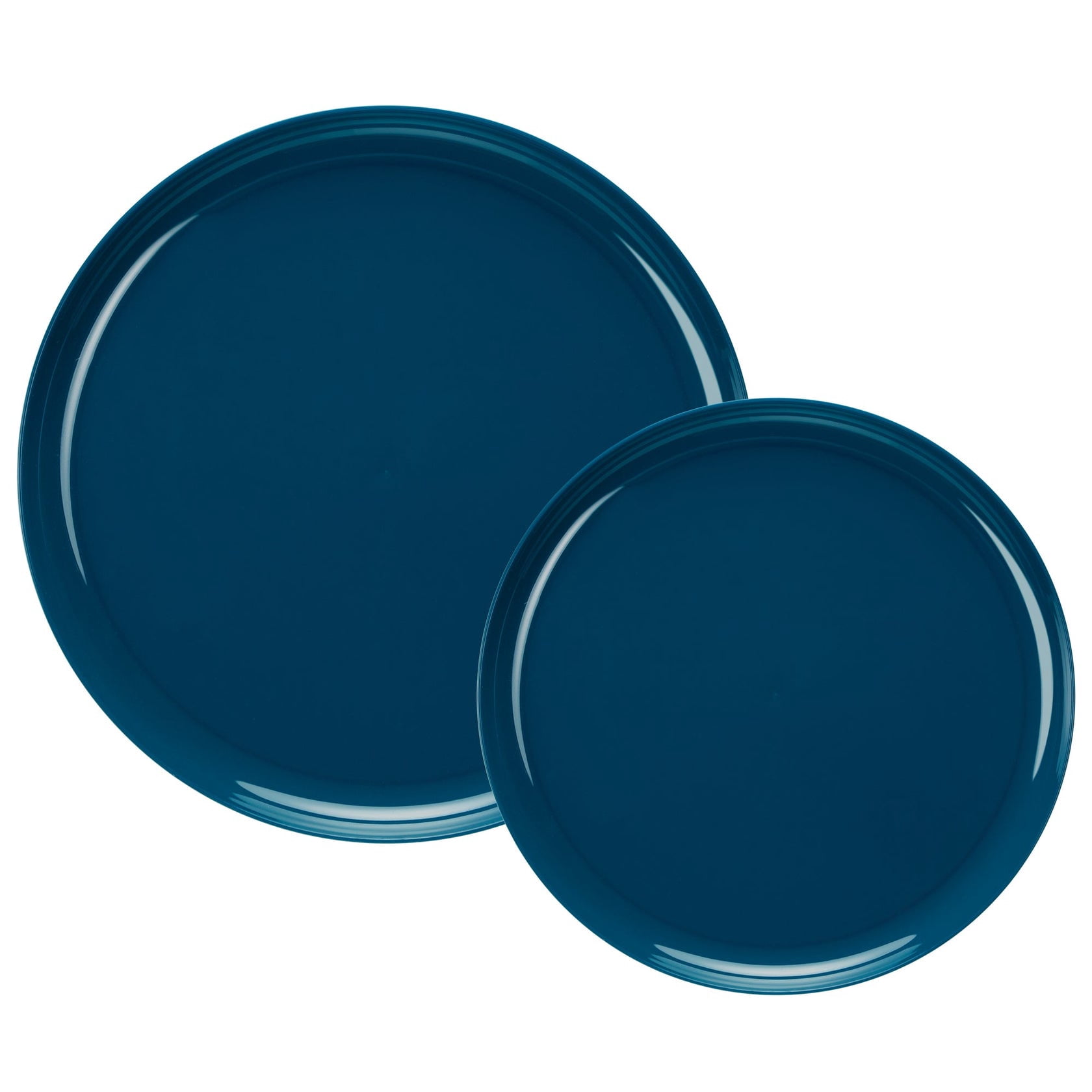 EcoQuality 10" inch and 8.6" inch Disposable Round Bespoke Navy Combo ...