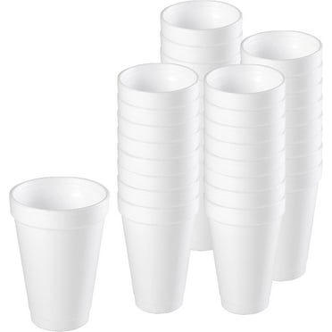 Shop Square Styrofoam Cups 12 Oz, 100 Count, Hot and Cold, Durable ...