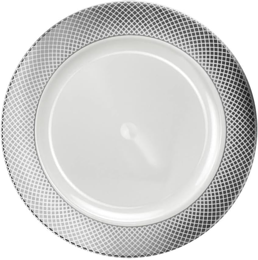 EcoQuality 12 Inch Silver Charger Plate – Elegant, Disposable ...