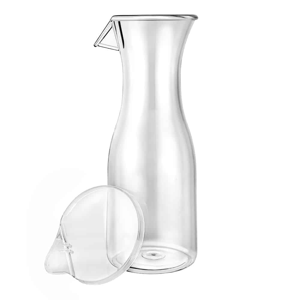 EcoQuality 12oz Acrylic Carafe Jar with Lid - Durable Plastic Jars ...