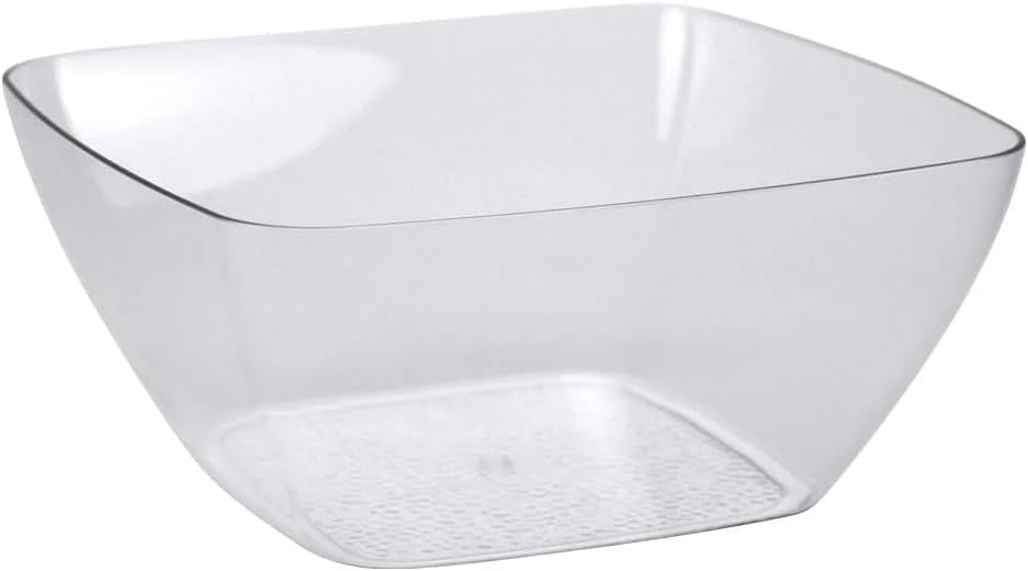 EcoQuality 146 oz Clear Acrylic Serving Plastic Bowl – Large Disposable ...