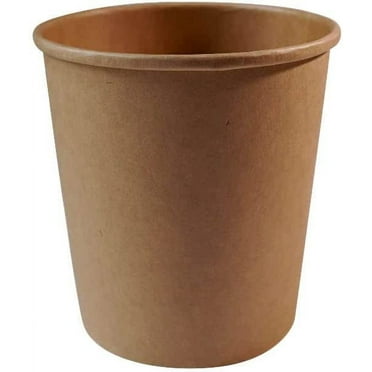 EcoQuality 25 Pack 32 oz Disposable Kraft Paper Soup Containers - Quart ...