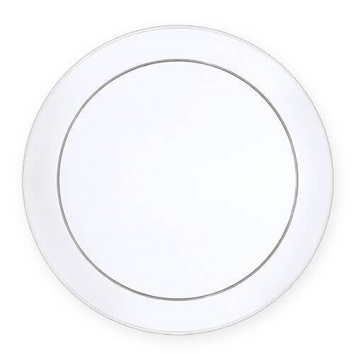 EcoQuality 6" Inch Buffet Clear Plastic Serving Plates, China Like ...
