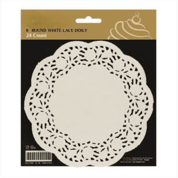 EcoQuality 6" Lace Doily White Lace Round for Table Placemats ...