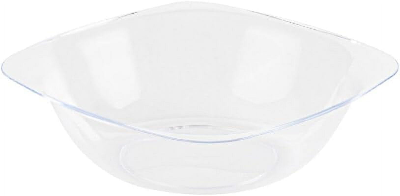 EcoQuality 6 oz Clear Plastic Square Bowls - Disposable Plastic Dessert ...