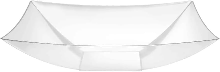 EcoQuality 64 oz Clear Rectangular Plates – Elegant Disposable ...