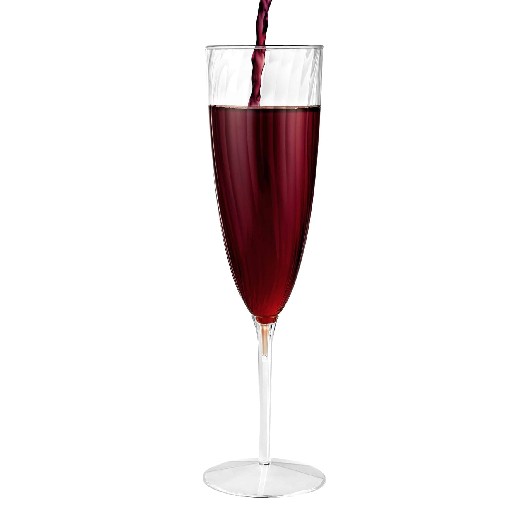 EcoQuality 6oz Clear Champagne Flute - Disposable Clear Plastic Cups ...