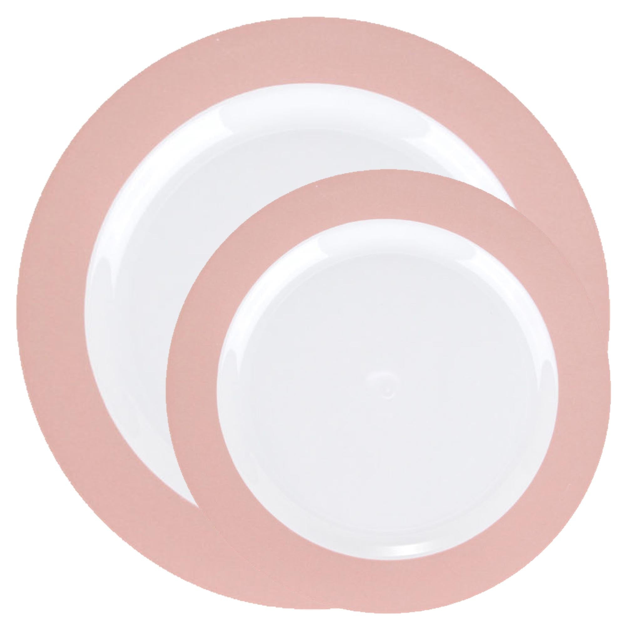 EcoQuality 7.5" inch Salad Plates & 10.5" inch Dinner Plates Round ...