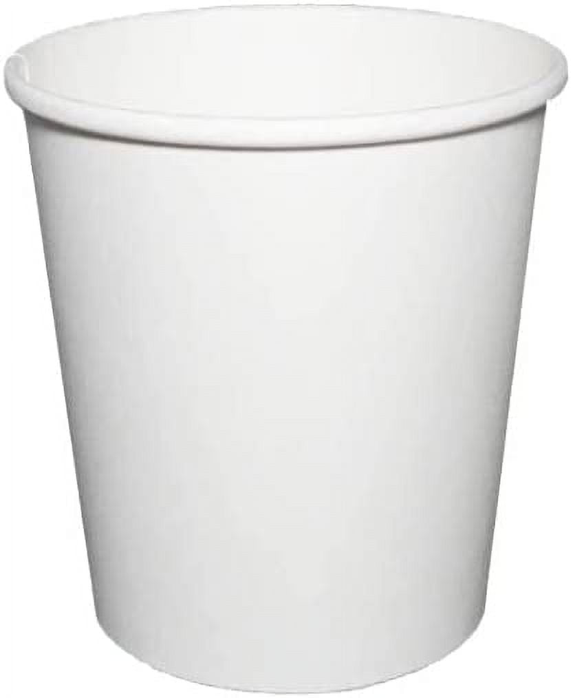 EcoQuality [75 Count] 16 oz Disposable White Paper Soup Containers ...