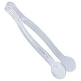 EcoQuality 9.25" Clear Ice Tong - Disposable Clear Plastic Ice Tong ...