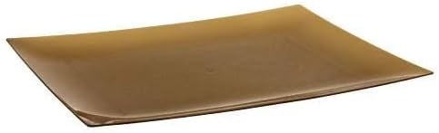 EcoQuality 9 inch Gold Rectangle Dinner Plate – Elegant Disposable ...