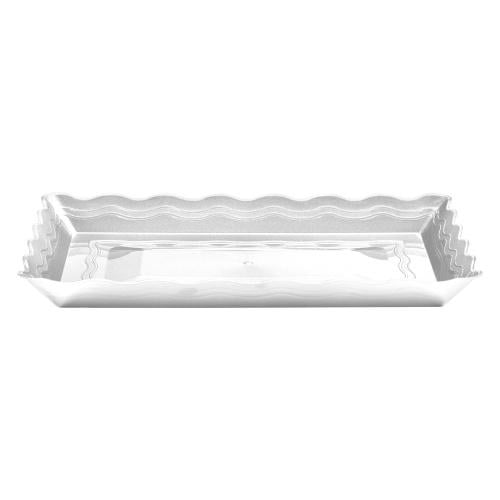 EcoQuality 9"x13" White Wave Rectangle Tray Hanna K Signature ...