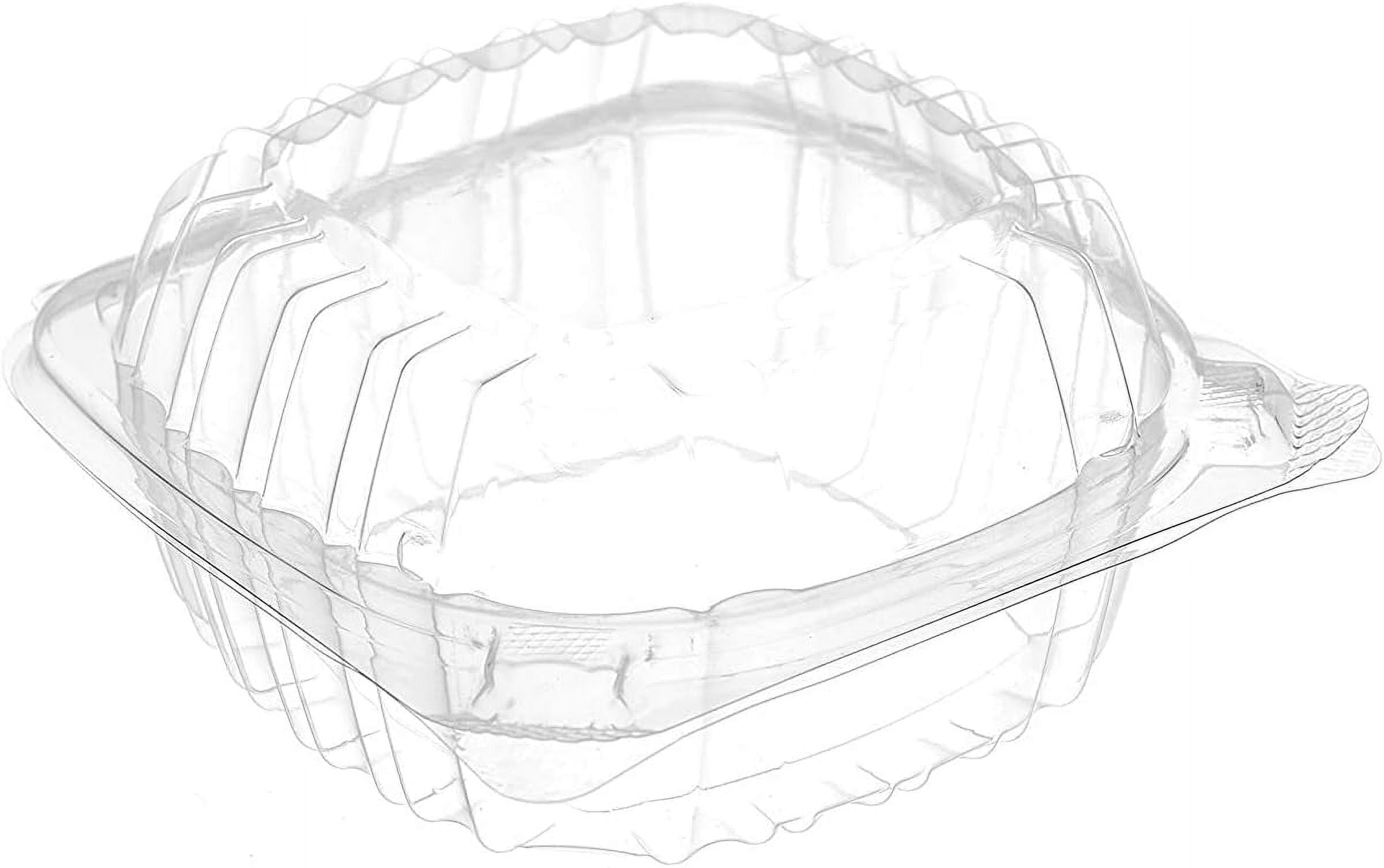 EcoQuality Clear Plastic Clamshell Take Out Food Container 6x6 inch ...