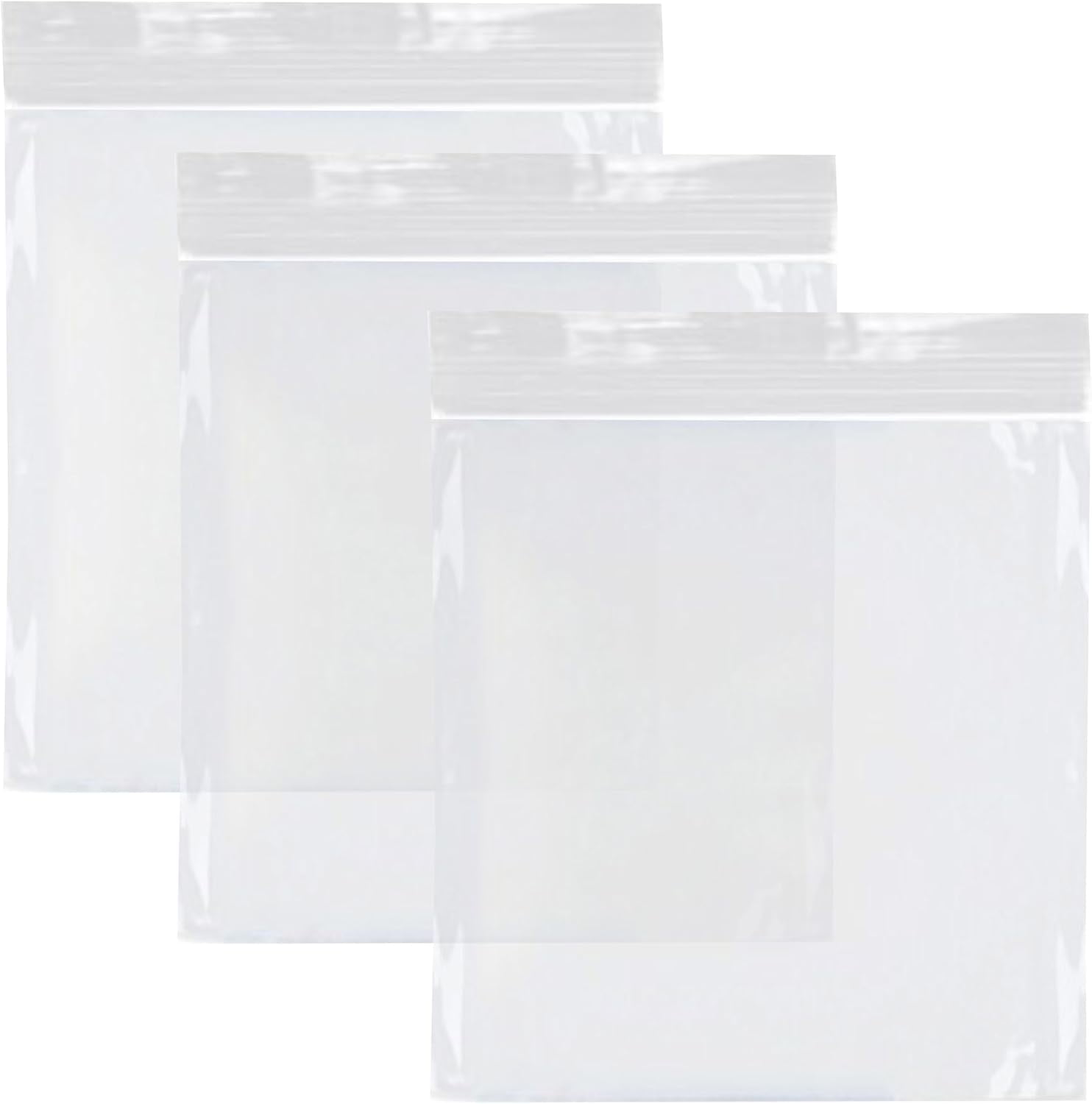 EcoQuality Clear Resealable Food Storage Bags 7x8 Inch Quart Size with ...