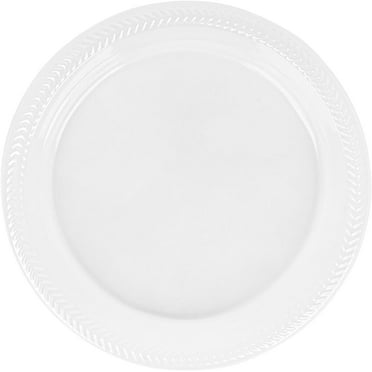 PLASTICPRO 6” Black Plastic Plates Lightweight Disposable Plates for ...