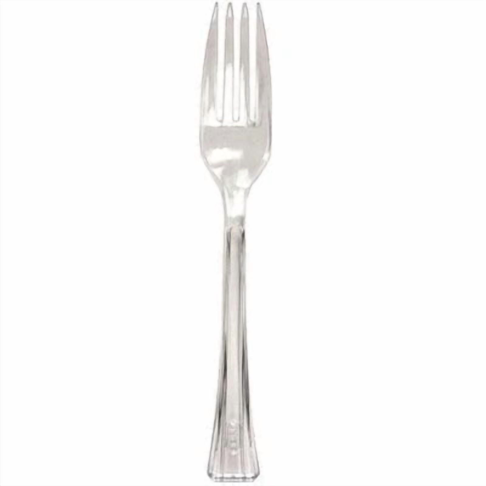 EcoQuality Disposable Plastic Clear Forks Bag - Great for Events ...