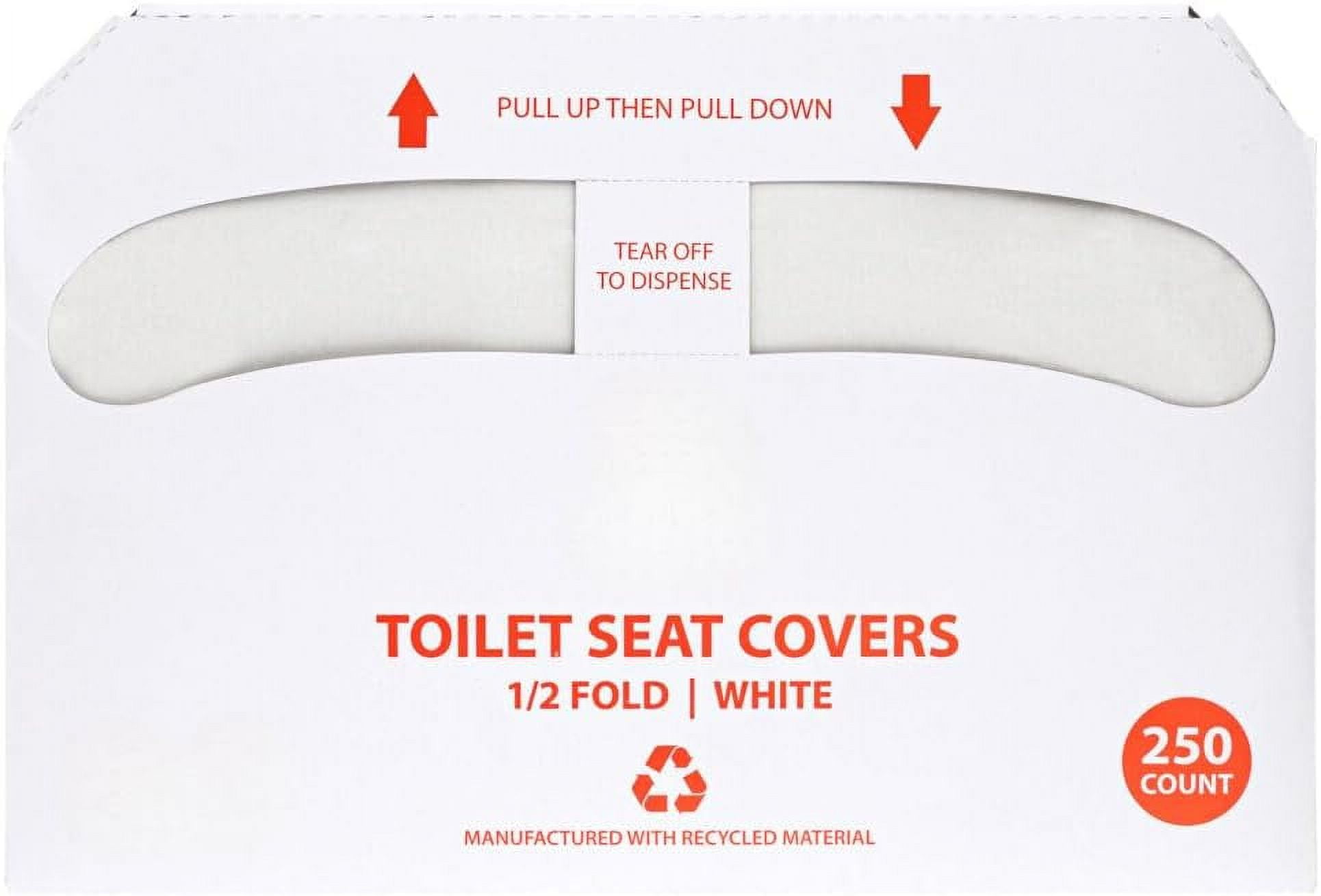 EcoQuality Disposable Toilet Seat Covers Flushable Paper 14x16 inches ...
