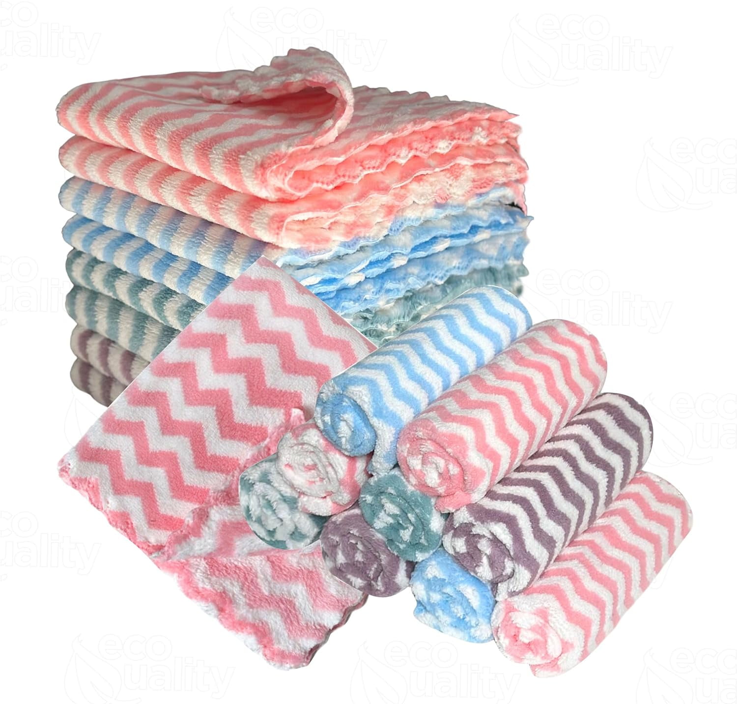 EcoQuality Micro Fiber Towels Ultra Absorbent Dish Towels, Premium ...