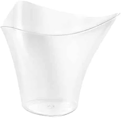 EcoQuality Mini Clear Triangle Plastic Cup – Small Disposable Tasting ...