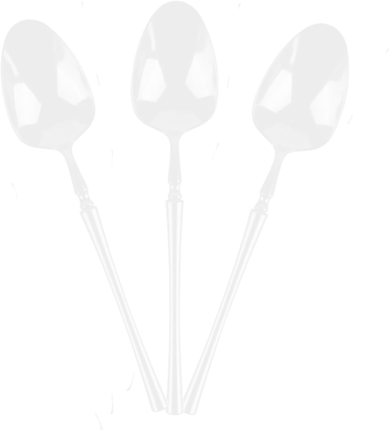 EcoQuality White Disposable Plastic Tea Spoon - Heavy Weight Plastic ...