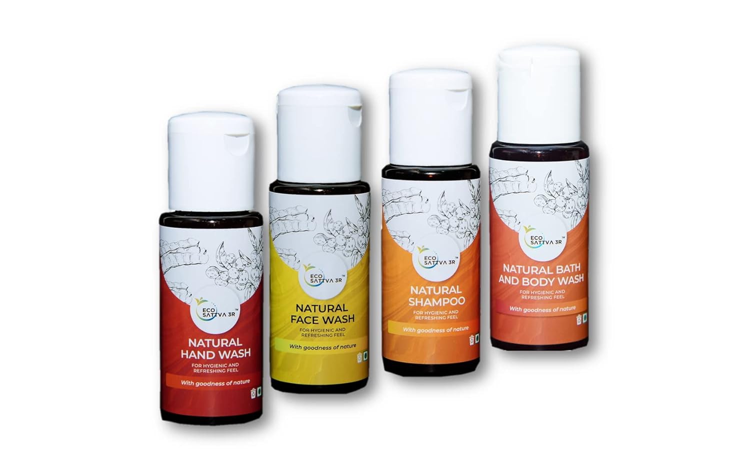 EcoSattva 3R Bathroom Essential Combo Natural Bath and Body Wash ...