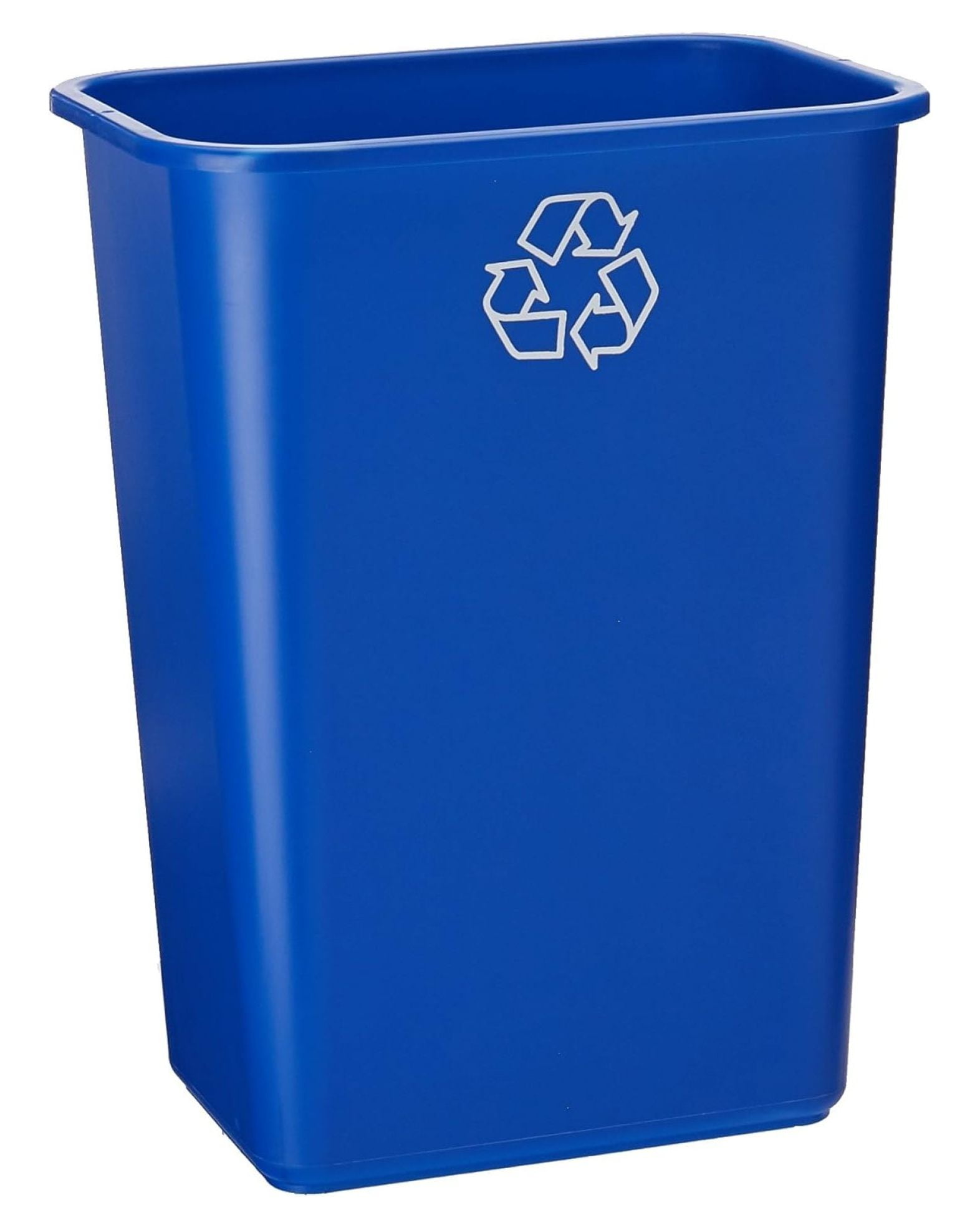 EcoSense WB0069 Blue Plastic 41 Quart Recycling Indoor Wastebastket-10. ...