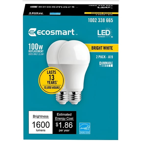 EcoSmart Light Bulbs in Shop Light Bulbs by Brand - Walmart.com