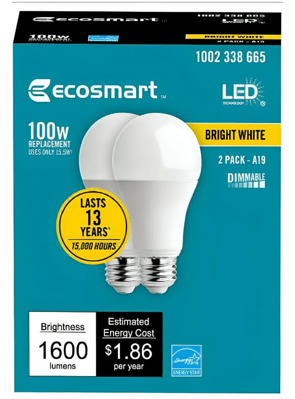 EcoSmart LED Light Bulbs - Walmart.com