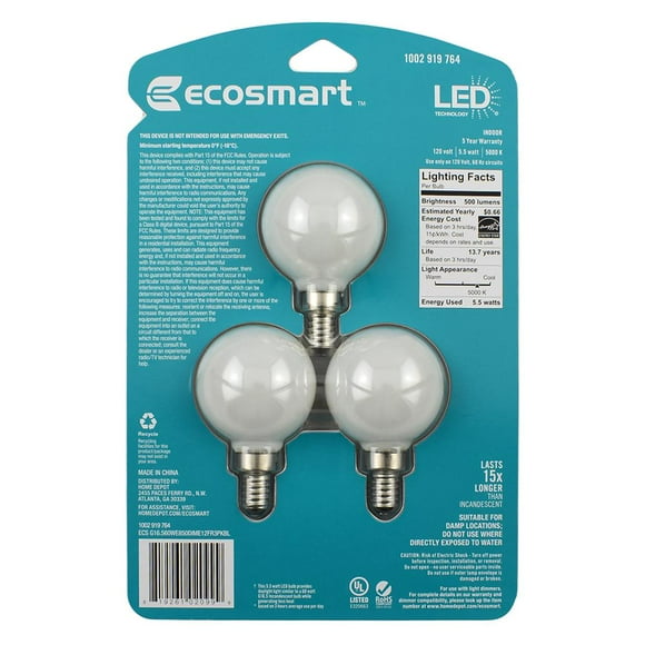 EcoSmart LED Light Bulbs - Walmart.com