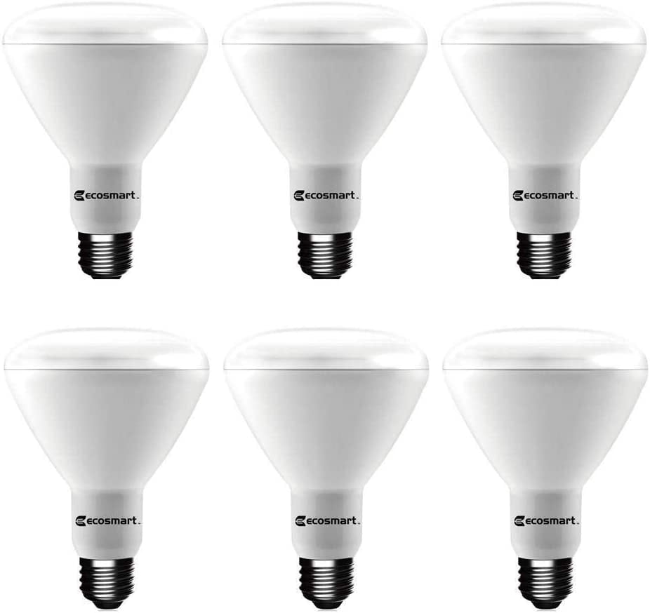 EcoSmart 65W / 65 Watt Replacement (10.5W) LED BR30 Dimmable Soft White ...