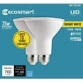 EcoSmart LED Flood Light Bulbs, 9W Bright White, Dimmable 2 Pack ...