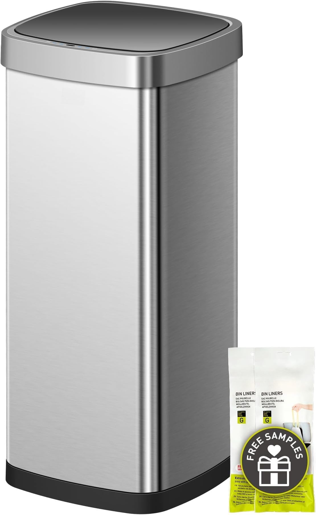 EcoSmart Tall and Large Kitchen Trash Can, 80L/21.1G High Capacity ...