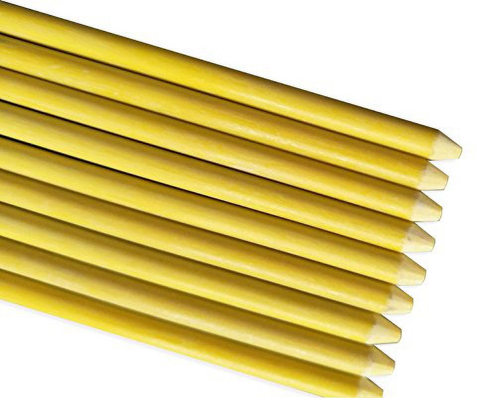 EcoStake 5-feet 20 Pack 1/4-Inch Dia Yellow,Ecofriendly Farm Stakes ...