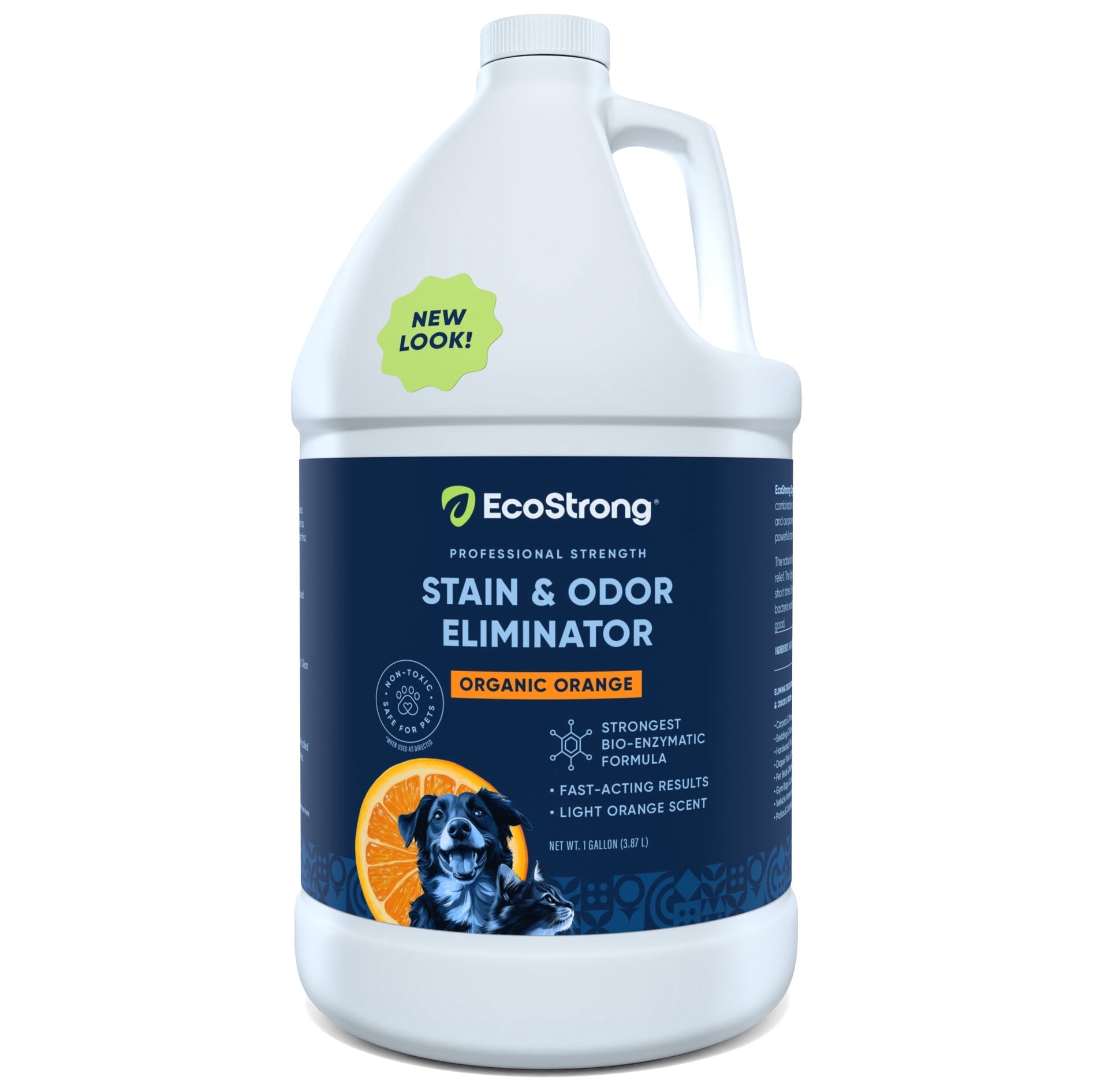 EcoStrong Organic Orange Stain and Odor Eliminator for Cats, Dogs, and ...