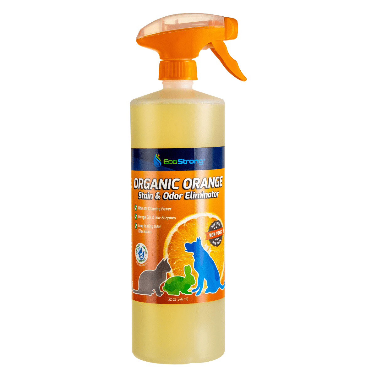 EcoStrong Organic Orange Stain and Odor Eliminator: 32 ounce Sprayer ...