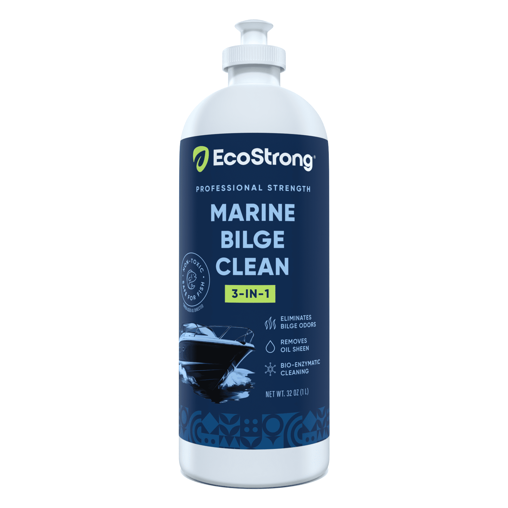 EcoStrong's Marine Clean All-Purpose Boat Cleaner for Fiberglass, Hulls ...