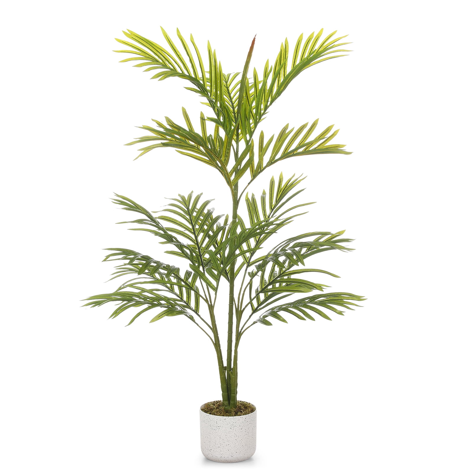 EcoSummer 43.3" Artificial Palm Tree, Indoor Lifelike Palm Plant, Fake ...
