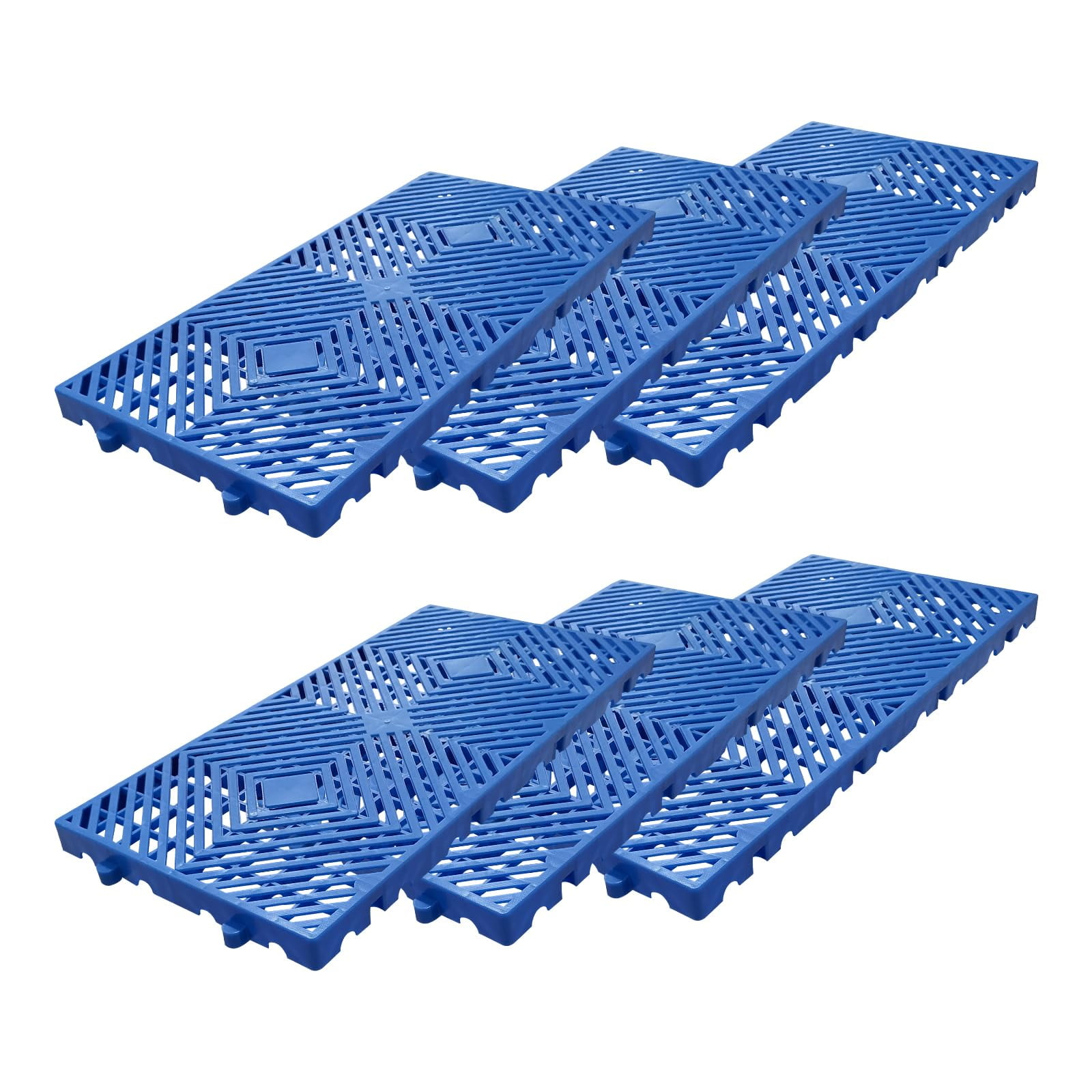 EcoSummer 6 Pack Interlocking Plastic Pallets 11.8"x23.6", Waterproof ...