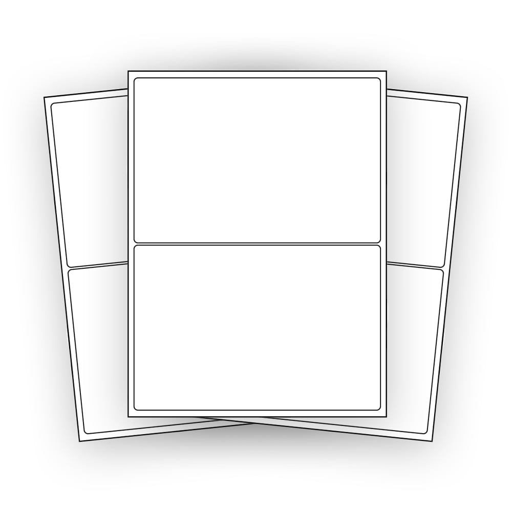EcoSwift Brand Premium Half Sheet Self Adhesive Shipping Labels for ...