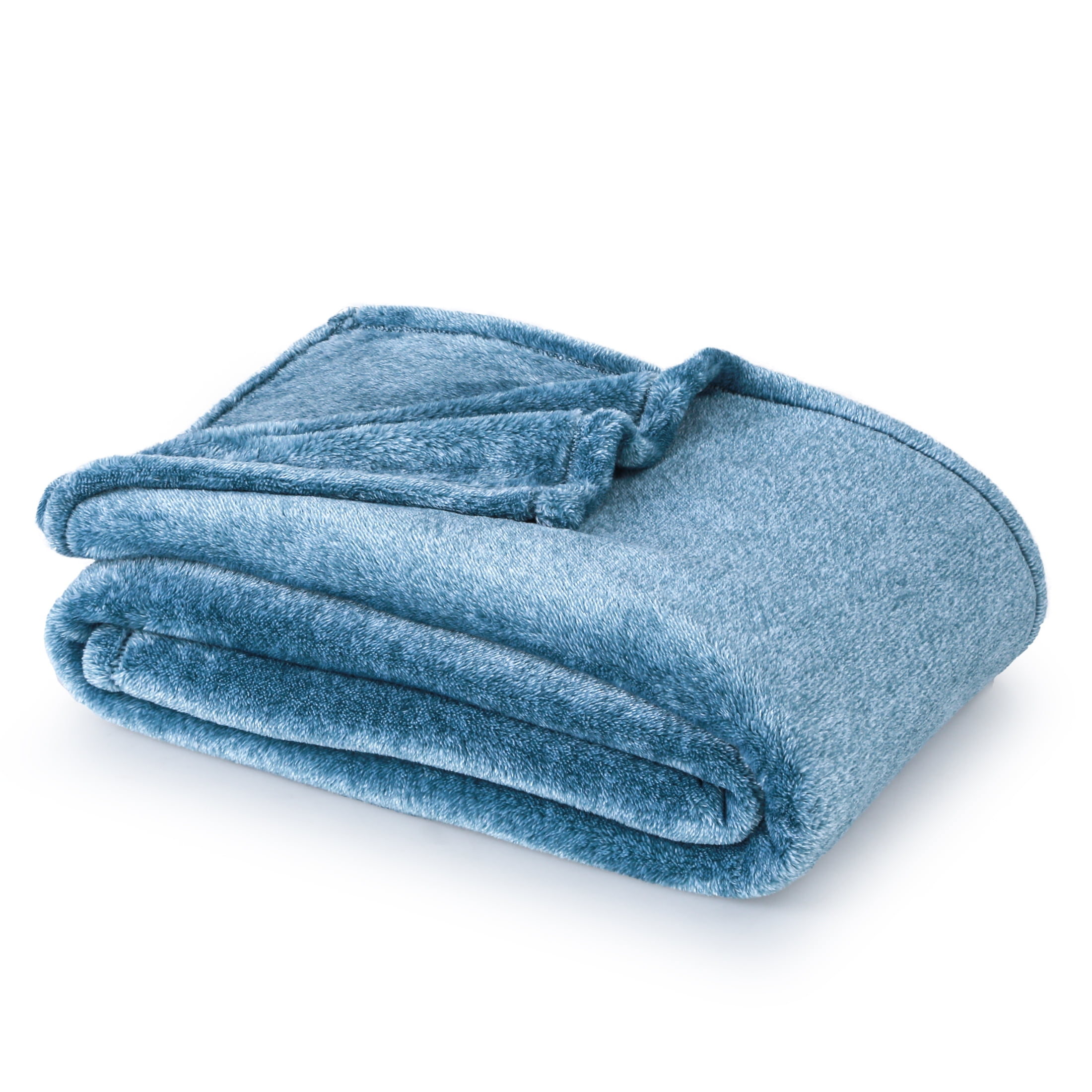 EcoThread™ Heather VelvetLoft® Adult Throw Blanket, 50” x 70”, Teal ...