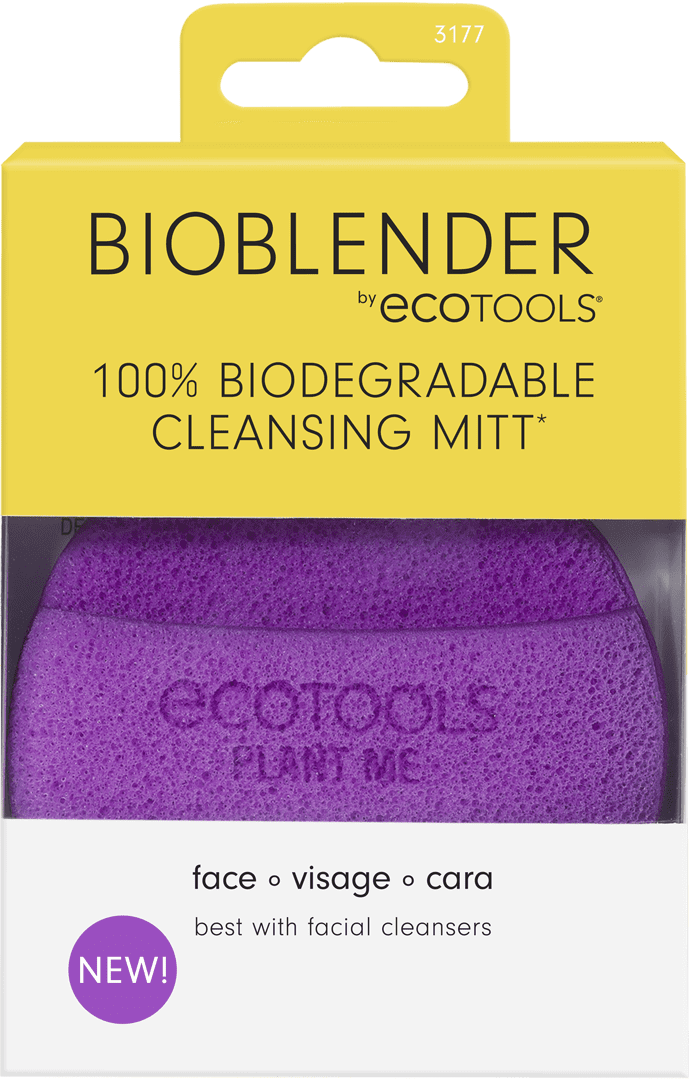 EcoTools BioBlender Facial Cleansing Mitt, Reusable, Biodegradable ...
