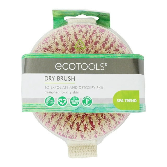 EcoTools Body Exfolitating and Detoxifying Dry Brush, Pink, Single ...