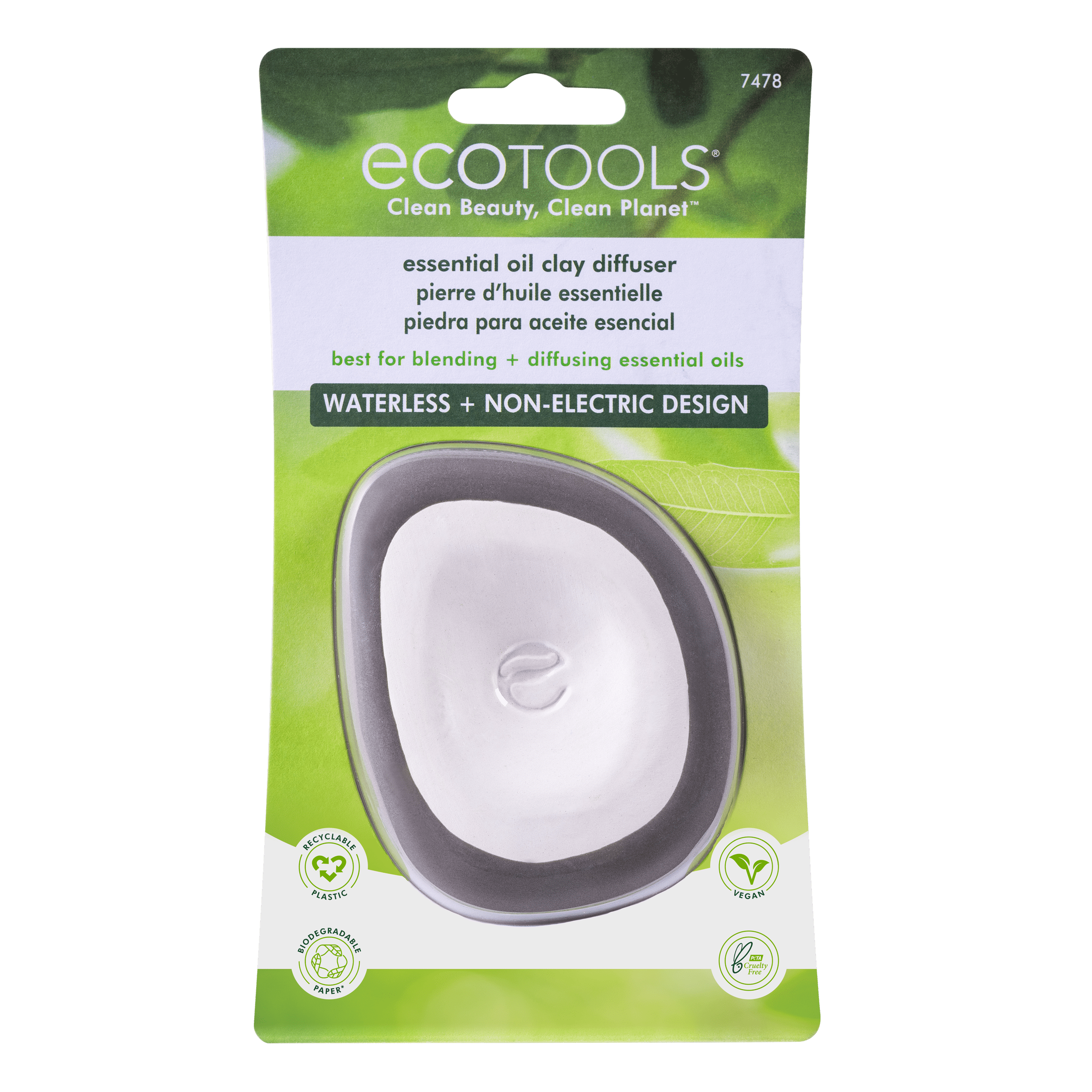 EcoTools Essential Oil Clay Diffuser Stone for Bathroom, Aromatherapy ...