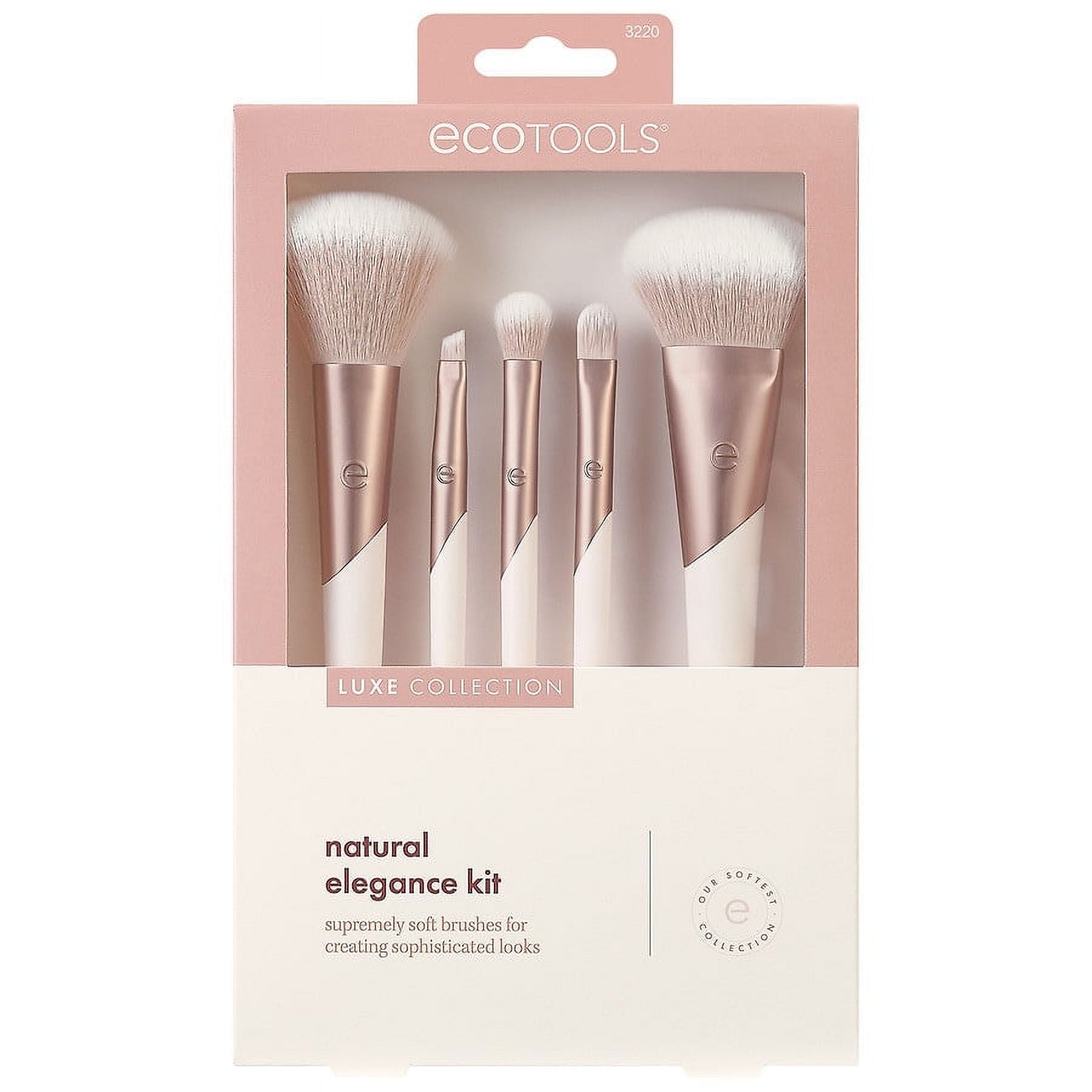 EcoTools Luxe Natural Elegance Face Makeup Brush Kit 1.0 set Pack of 3 ...