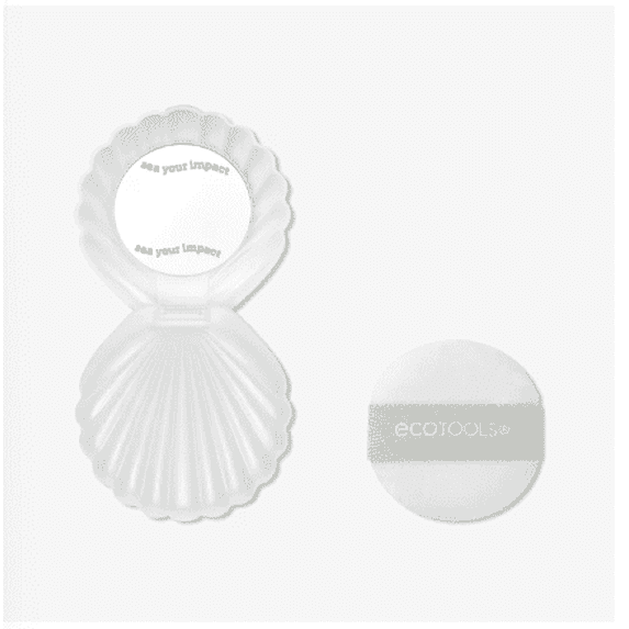 EcoTools Sea Gems Pearl Powder Puff + Travel Case, 2 ct - Walmart.com