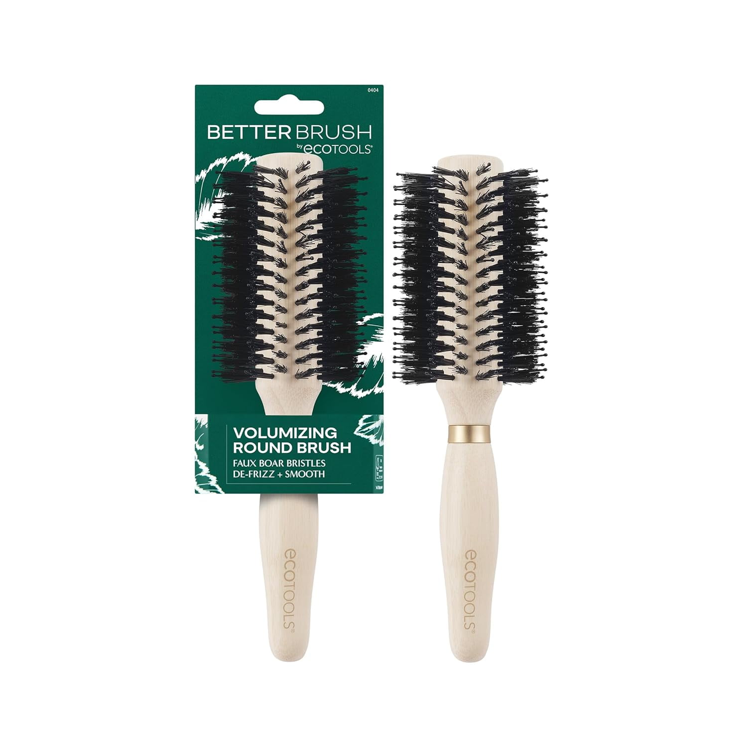 EcoTools Volumizing Round Hairbrush, Achieve Full Blow Out, Heat ...