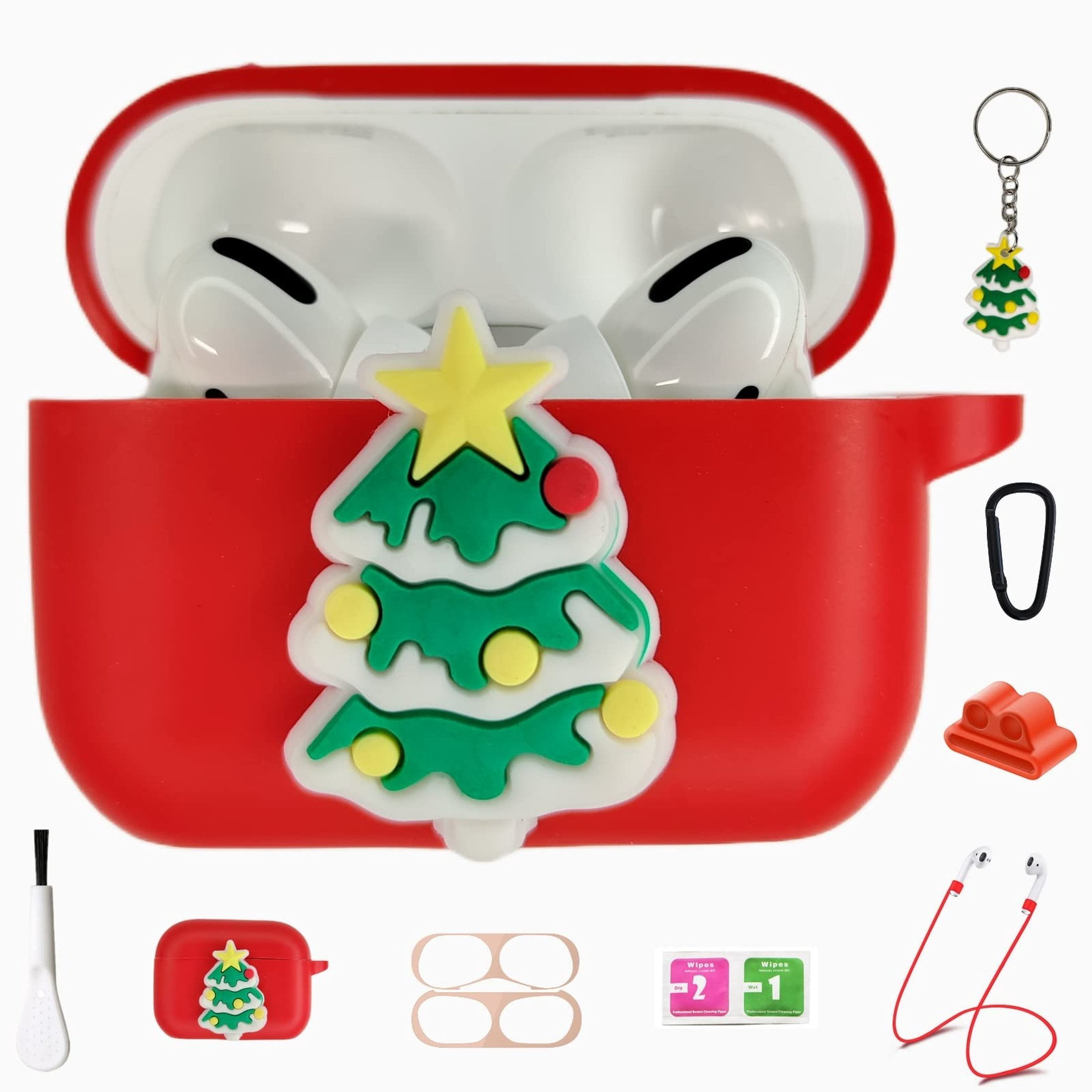 EcoTree AirPod Pro 2 Silicone Case Set with Keychain and Accessories ...