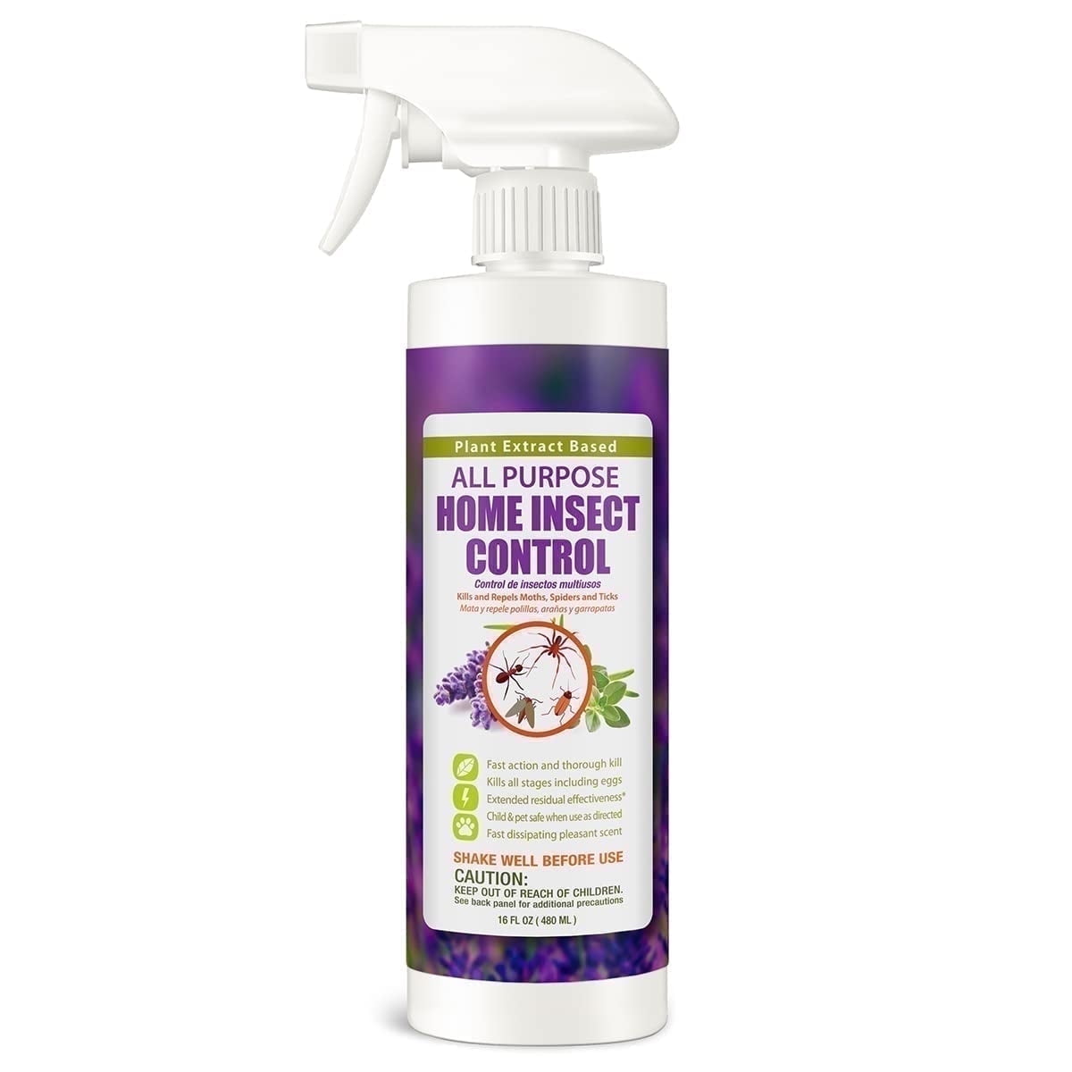 EcoRaider 16 OZ Home Insecticide Defense, Fast Kill & Lasting ...