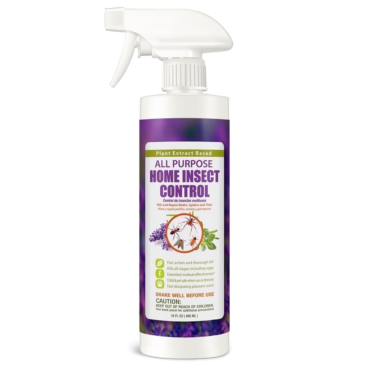 EcoRaider 16 OZ Home Insecticide Defense, Fast Kill & Lasting ...