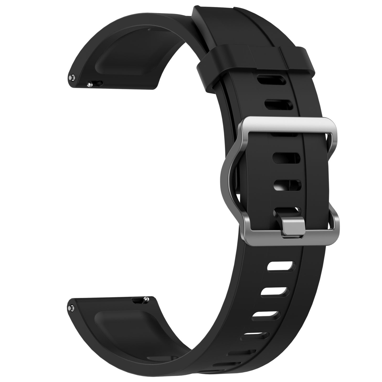 EcoVerve 22mm Fit Bracelet With Grooved Silicone Strap Durable Sports ...